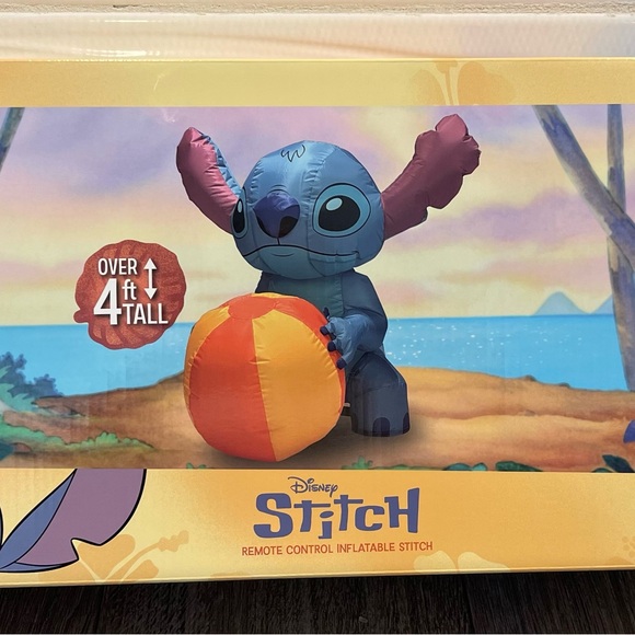Disney | Toys | Disney Stitch Blue And Orange Remote Control Inflatable ...